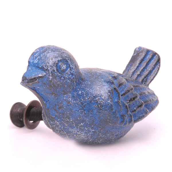 Cast iron bird pull-natural | prettyhardware